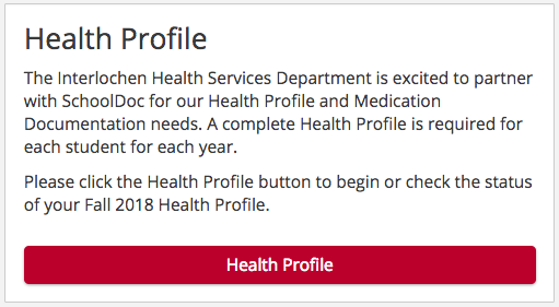 Academy Parents - Completing the Health Form via SchoolDoc